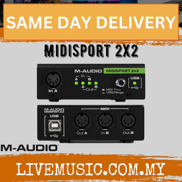 M-Audio MIDISport 2X2 Anniversary Edition - 2-in/2-out USB Bus-Powered ...