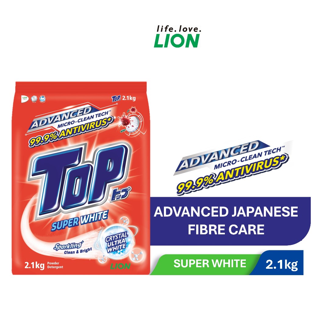 Top Detergent Powder Super White 2.1KG | Shopee Malaysia