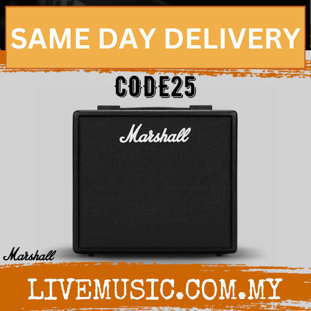 Marshall Code 25 - 25 Watt, 1x10" Modeling Guitar Combo Amplifier (Code25) | Shopee Malaysia