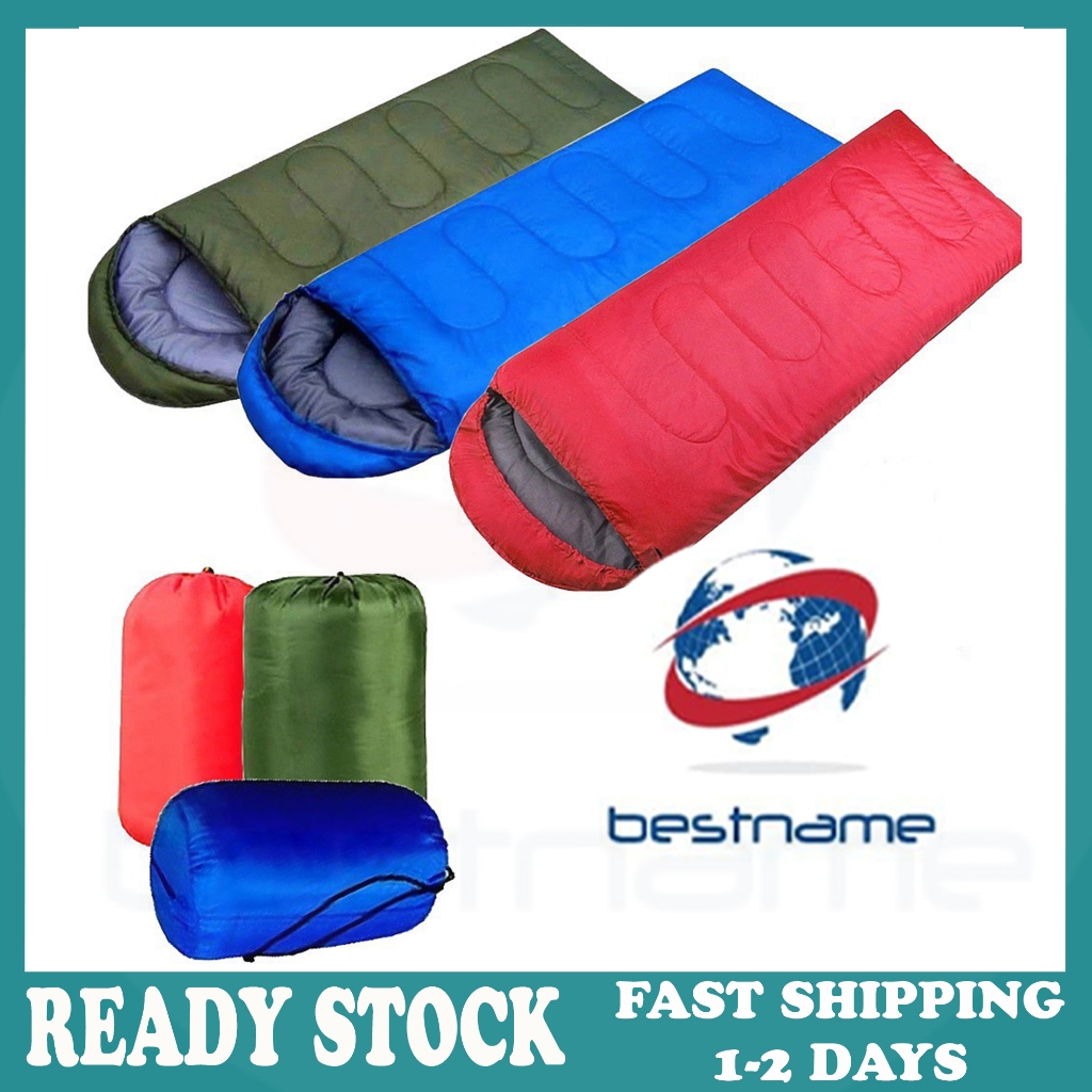 Sleeping Bag Hooded Sleep Bags Camping Hiking Warm Blanket Picnic Mat ...