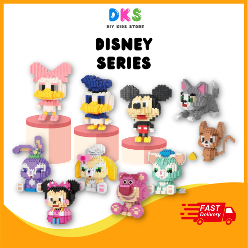 【DISNEY】Mini Building Block Tom Jerry Mickey Minnie Daisy Cute Cartoon ...