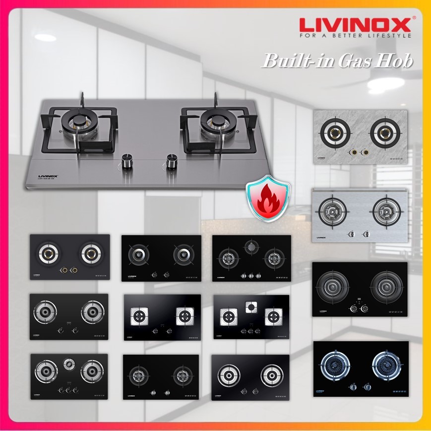 LIVINOX Built-in Gas Hob Gas Cooker 2/3 Burner | Shopee Malaysia