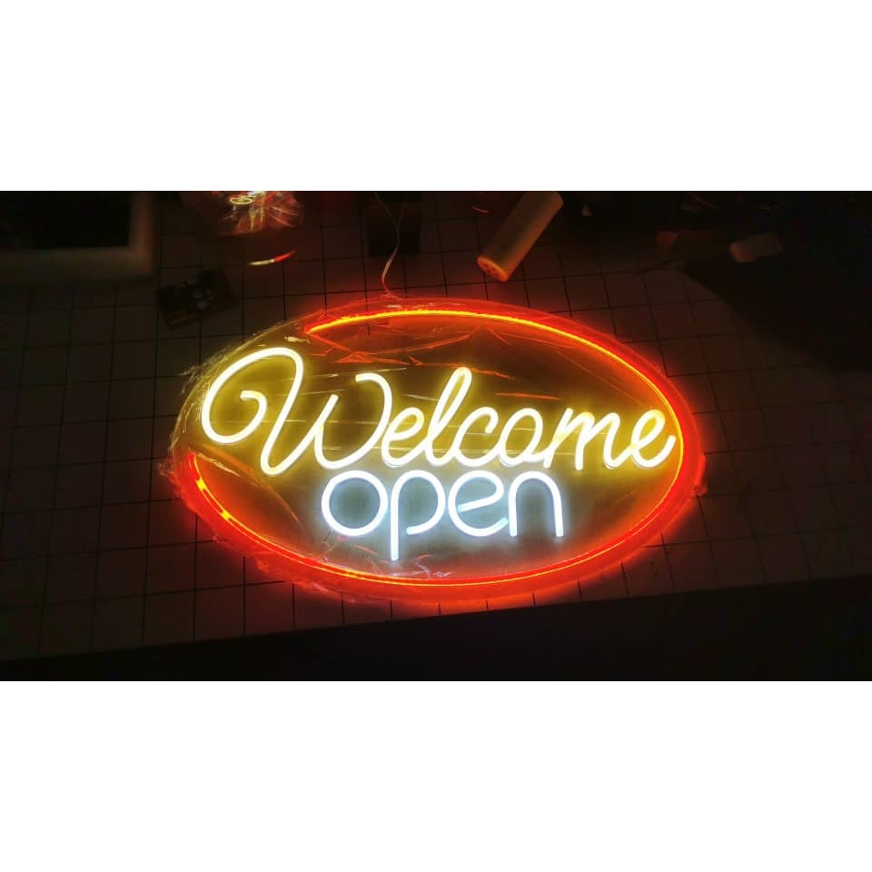 Welcome Open Sign LED Neon Light LED Light for Decoration Business ...