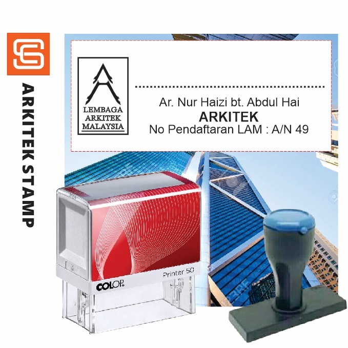 COP ARKITEK | ARCHITECTS STAMP (COLOP P50 | NS3270 ARKITEK STAMP ...
