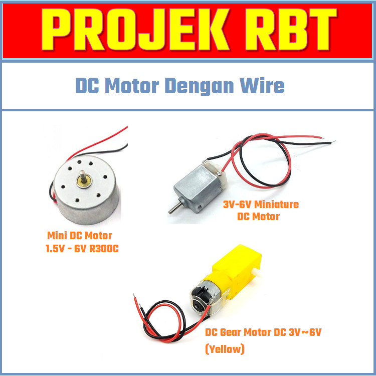 Dc motor dengan wire,mini dc motor untuk keperluan rbt | Shopee Malaysia