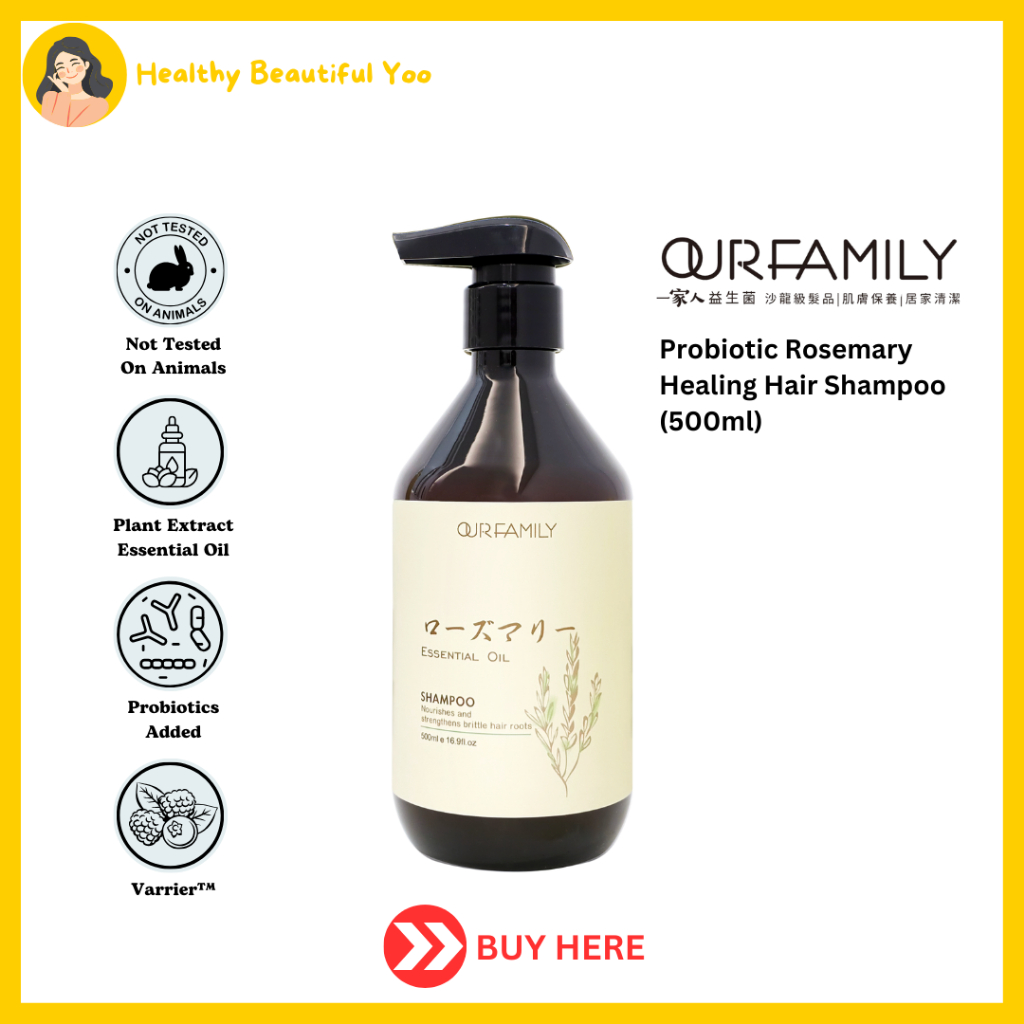 Our Family Probiotic Rosemary Healing Hair Shampoo - 500ml ...