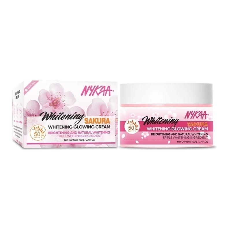 KKM Approved Nykaa Whitening Sakura Whitening Glowing Cream Brightening ...