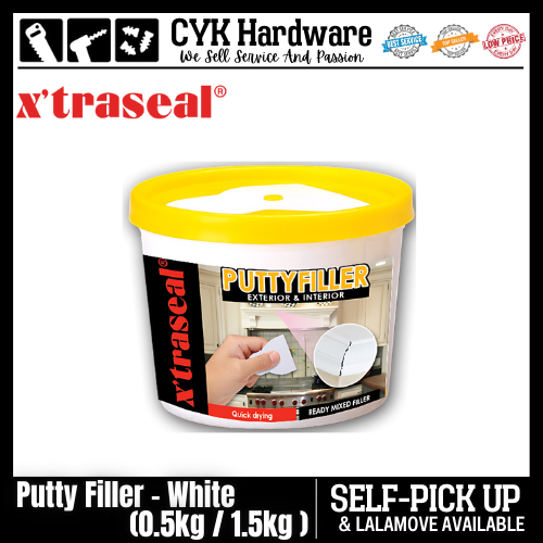 X'traseal ( White ) Putty Filler ( 0.5kg / 500gm ) Wood & Cement ...