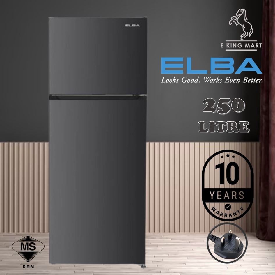 ELBA 250L Top Mount Refrigerator ER-Q2638(SV) / Midea 210Litre 5 Star ENERGY SAVING MD-212 2 ...