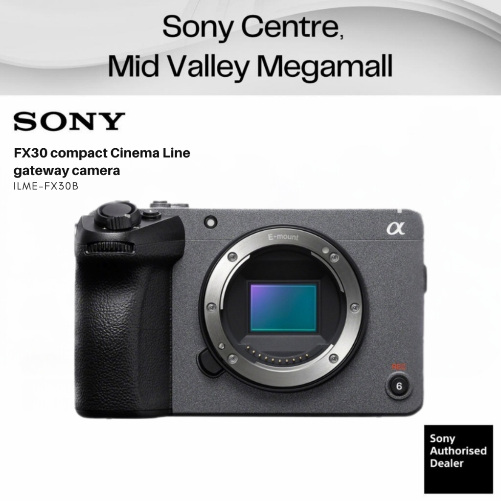 Sony FX30 compact Cinema Line gateway camera - ILME-FX30B/ILME-FX30 | Shopee Malaysia
