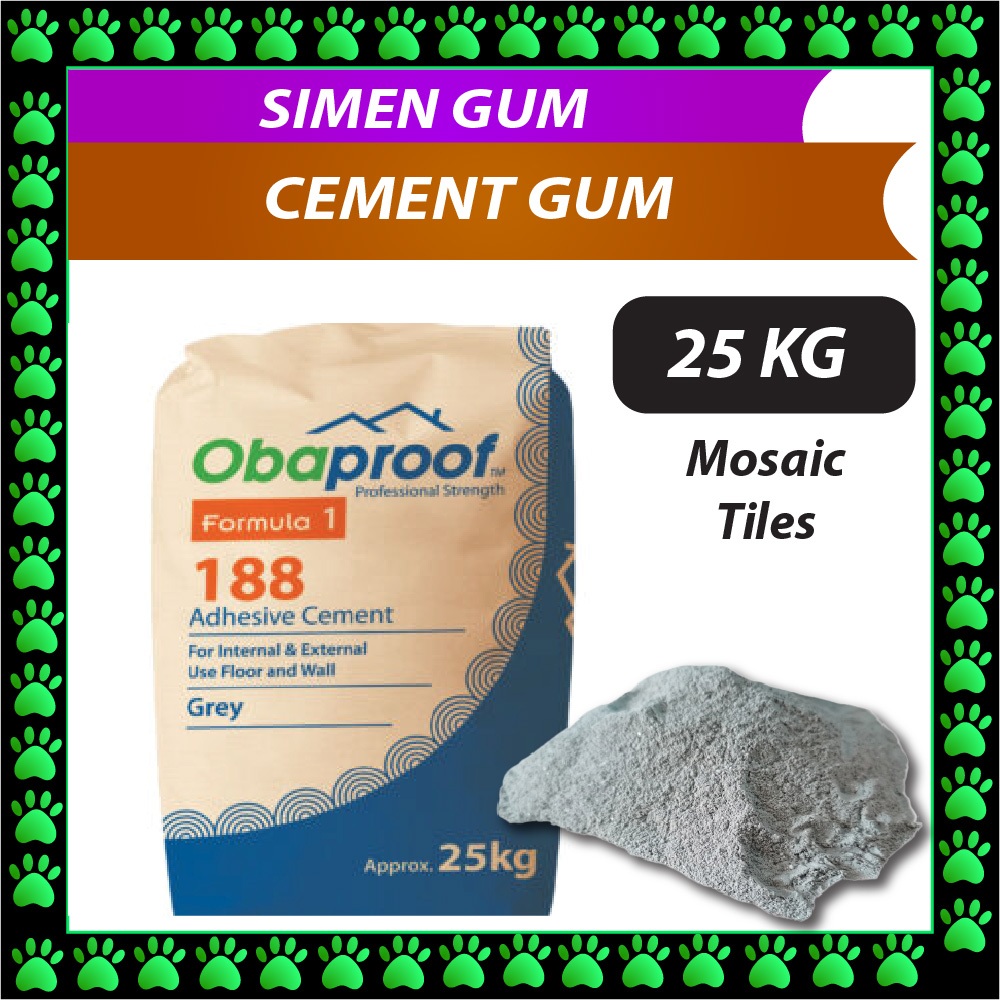 Cement Gum / Simen Gum [25 kg] / Ceramic Tiles Installation / Simen Gum ...