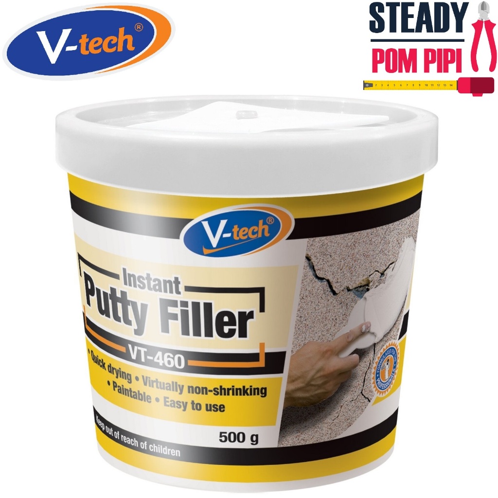 0.5KG PUTTY FILLA / PUTTY FILLER / PENAMPAL LUBANG DINDING BATU PLASTER ...