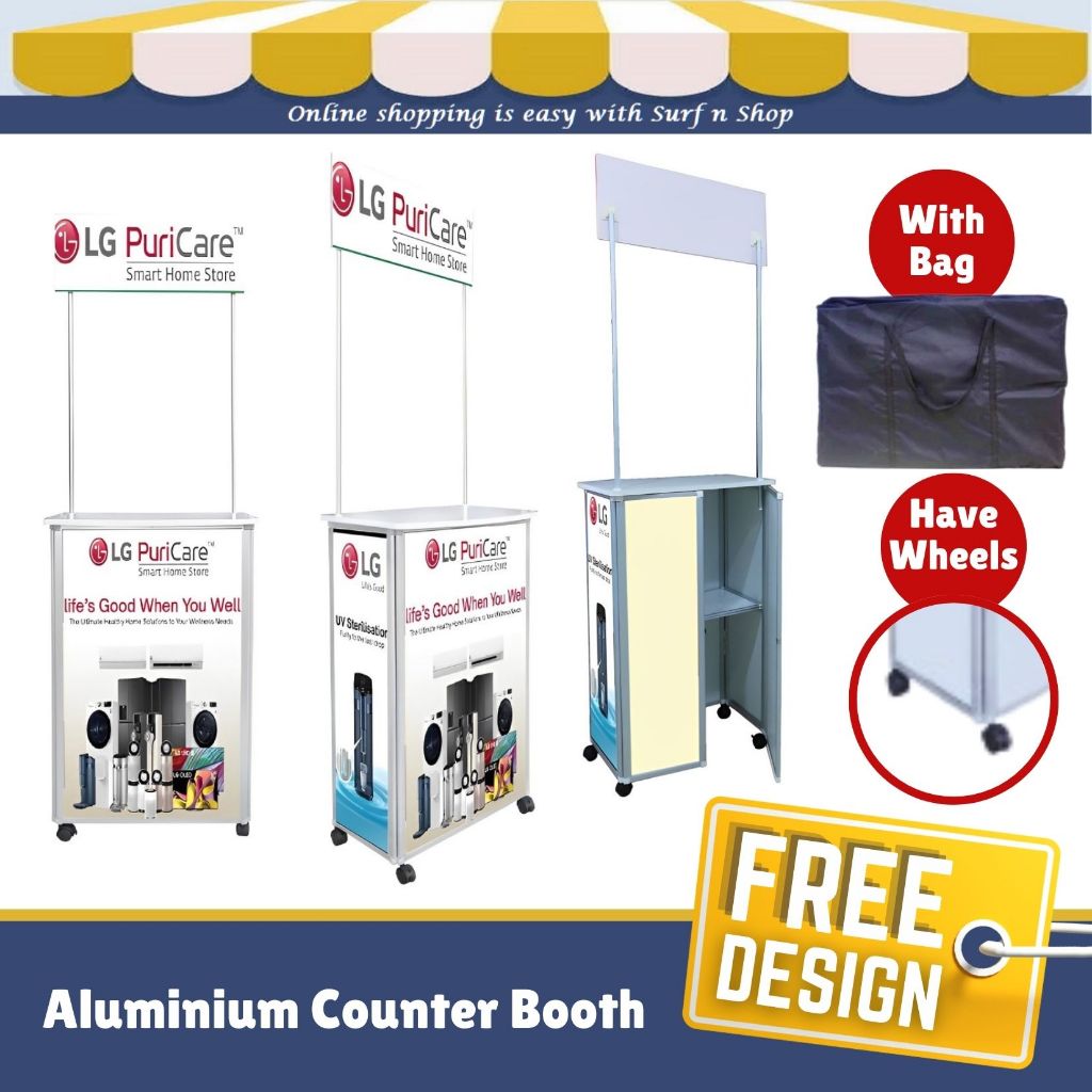 Aluminium Fortable Counter Sampling Booth/ Aluminium Counter Booth With ...