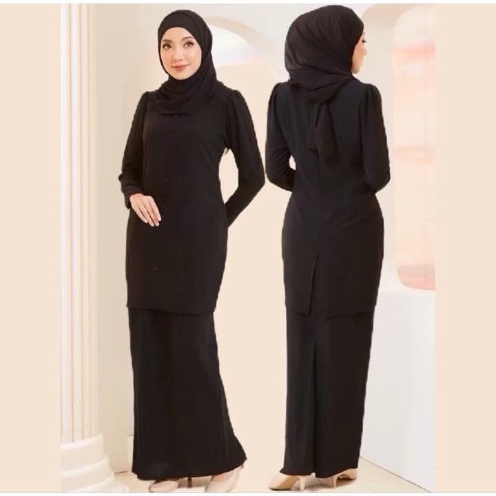 Baju Kurung Moden Baju Raya Brick Oren Baju Kurung Oren bata Perempuan ...