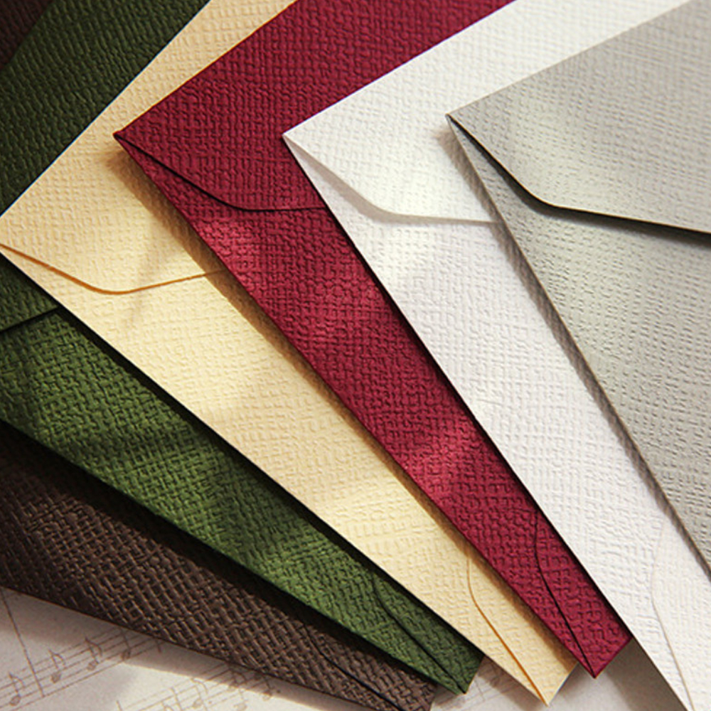 (MALAYSIA DELIVERY) VINTAGE LINEN TEXTURE COLOR ENVELOPE | Shopee Malaysia
