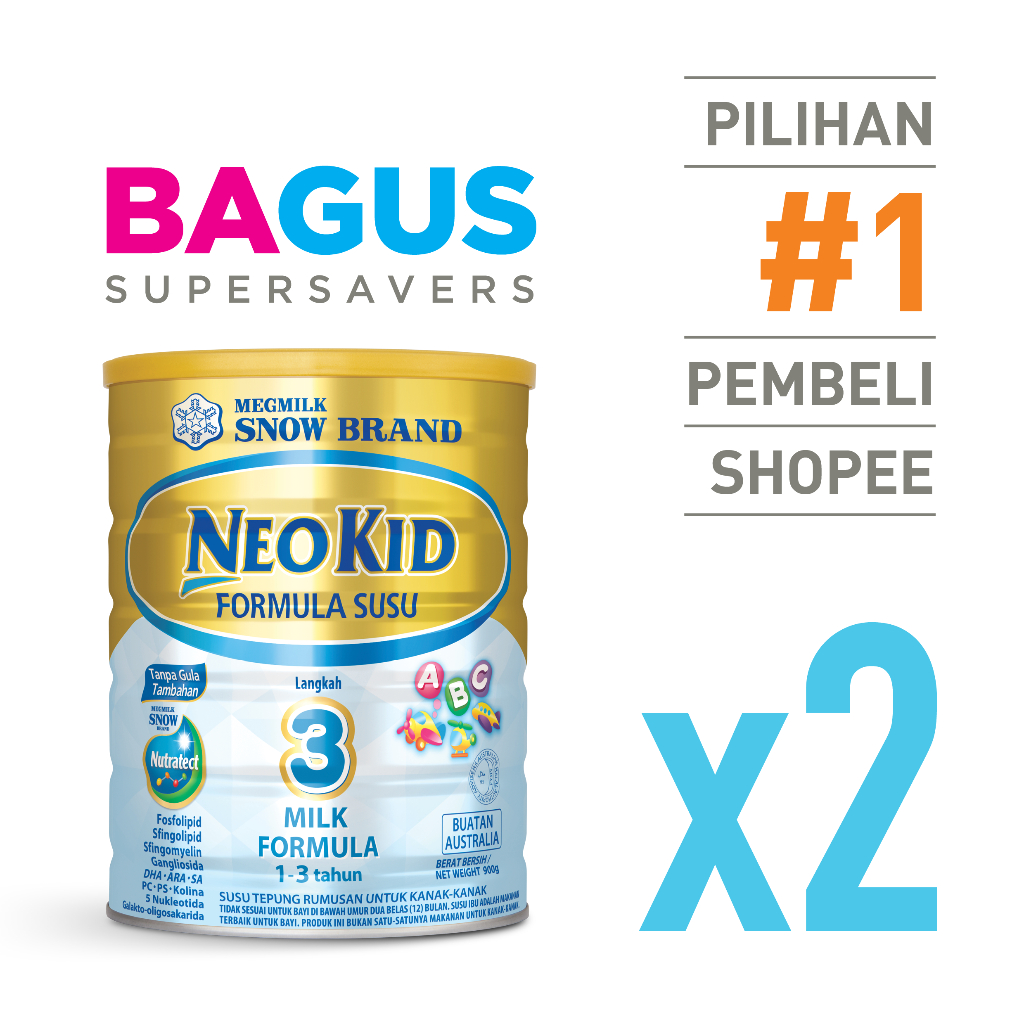 *RM84.00/tin* Snow Brand Step 3 Milk Formula 900g (2 Tin) | Shopee Malaysia