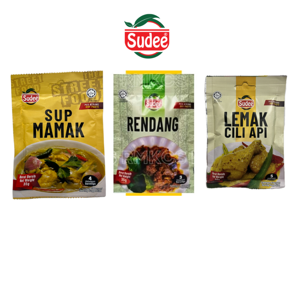 SUDEE Pes Segera Instant Paste Sup Mamak | Lemak Cili Api | Rendang 35 ...