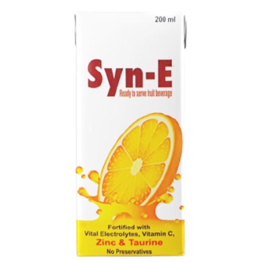 SYN-E READY TO SERVE FRUIT BEVERAGE [ELECTROLYTE DRINK] ORANGE FLAVOUR ...