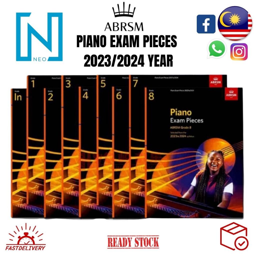 ☆ABRSM ☆PIANO EXAM PIECES GRADE 1 2 3 4 5 6 7 8 FROM2023-2024 YEARS | Shopee Malaysia