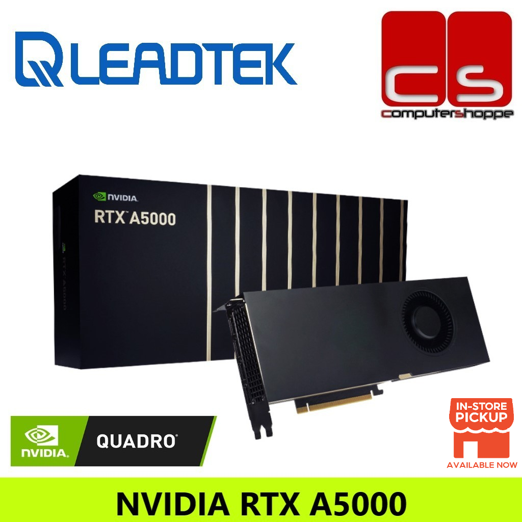 Leadtek NVIDIA QUADRO RTX A5000 24GB GDDR6 with ECC 384BIT Workstation ...