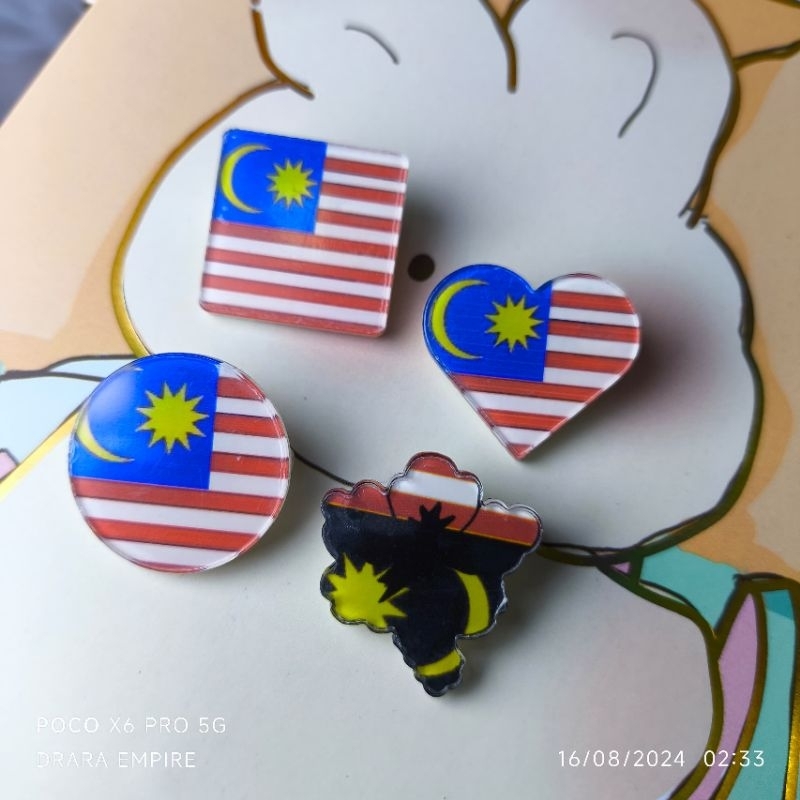 Kerongsang Pin Brooch Merdeka | Shopee Malaysia