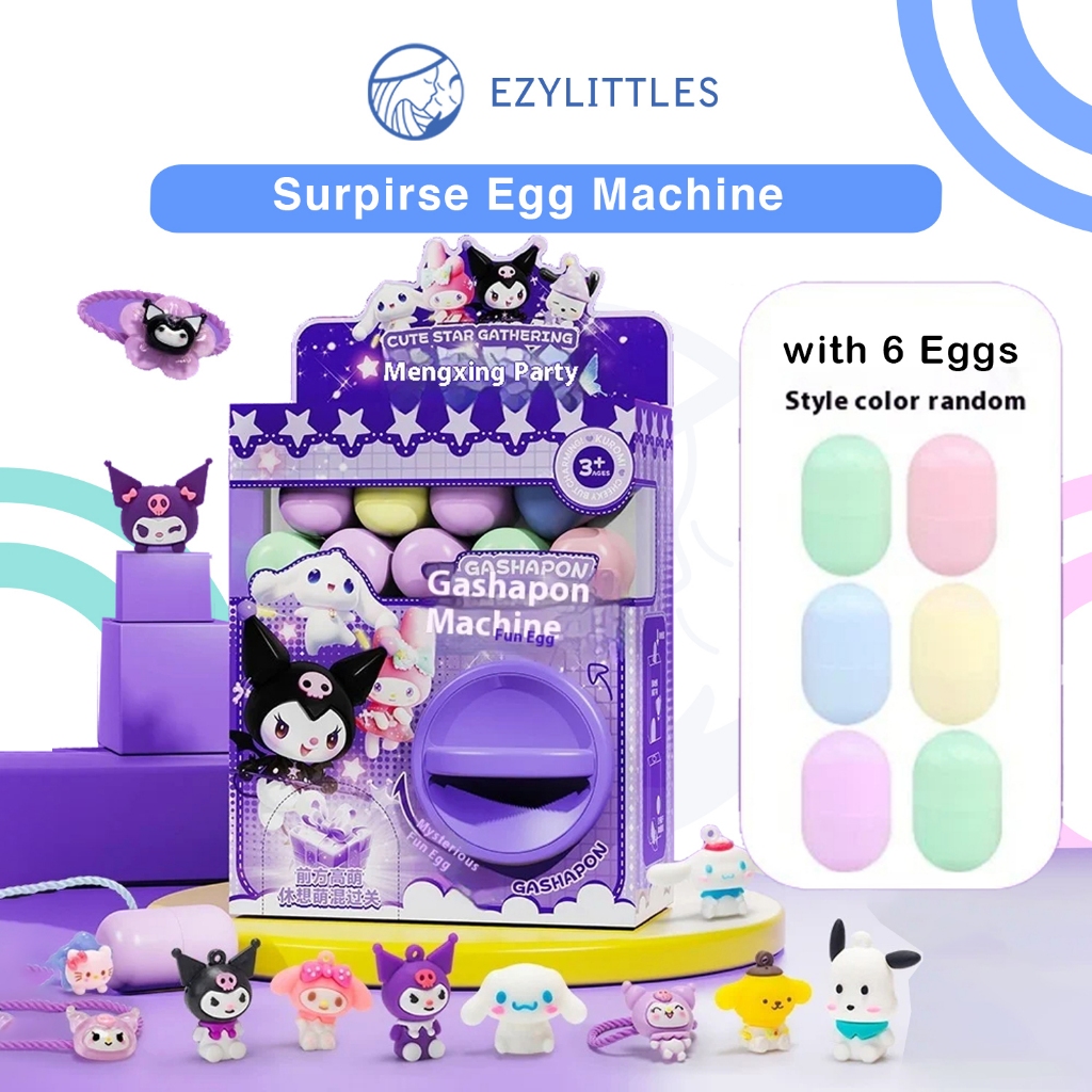 EZYLITTLES Magic Egg Gashapon Machine Sanrio Toys Surprise Doll Capsule ...
