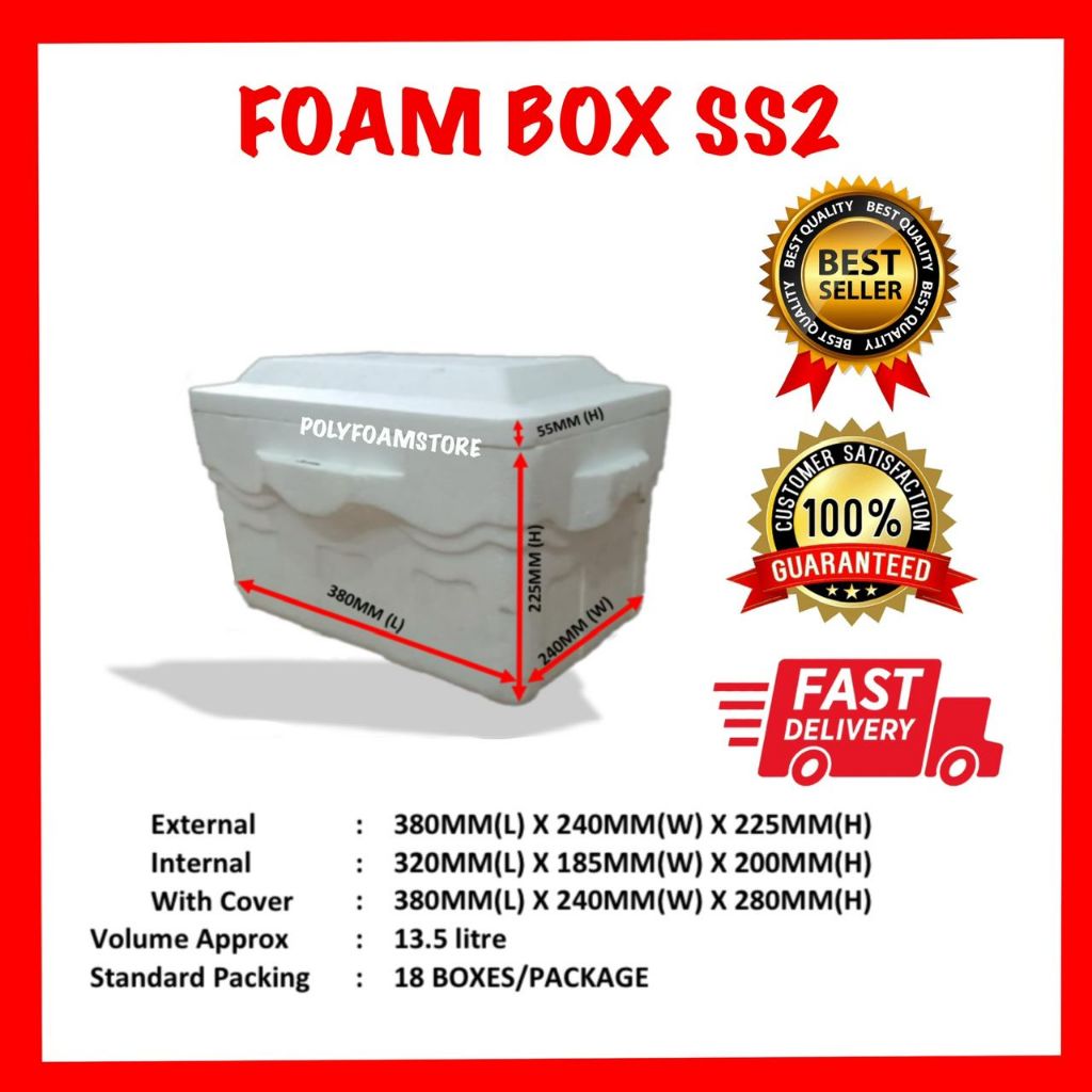 [ READY STOCK ] POLY FOAM BOX SS2 / KOTAK FOAM (SS2) | Shopee Malaysia