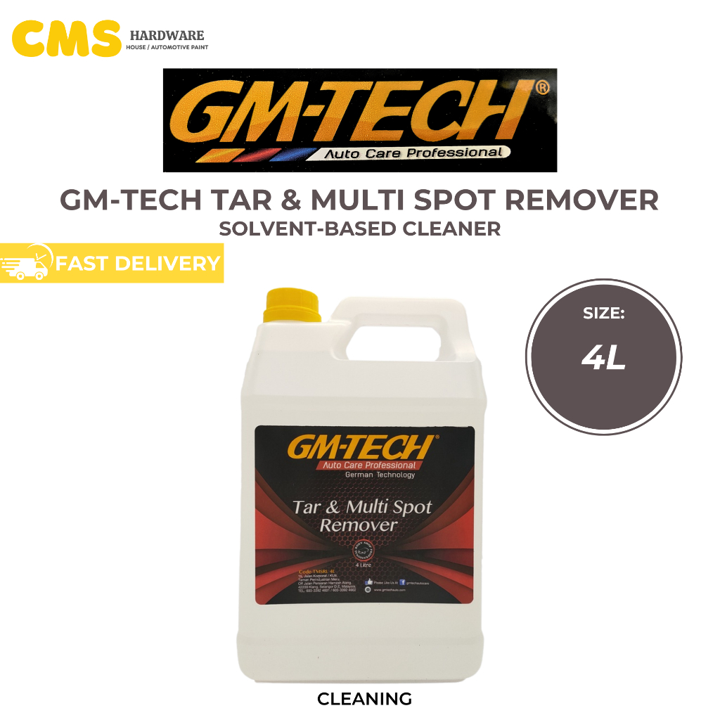 GM-Tech Tar & Multi Spot Remover Solvent-based Cleaner 4L | Shopee Malaysia