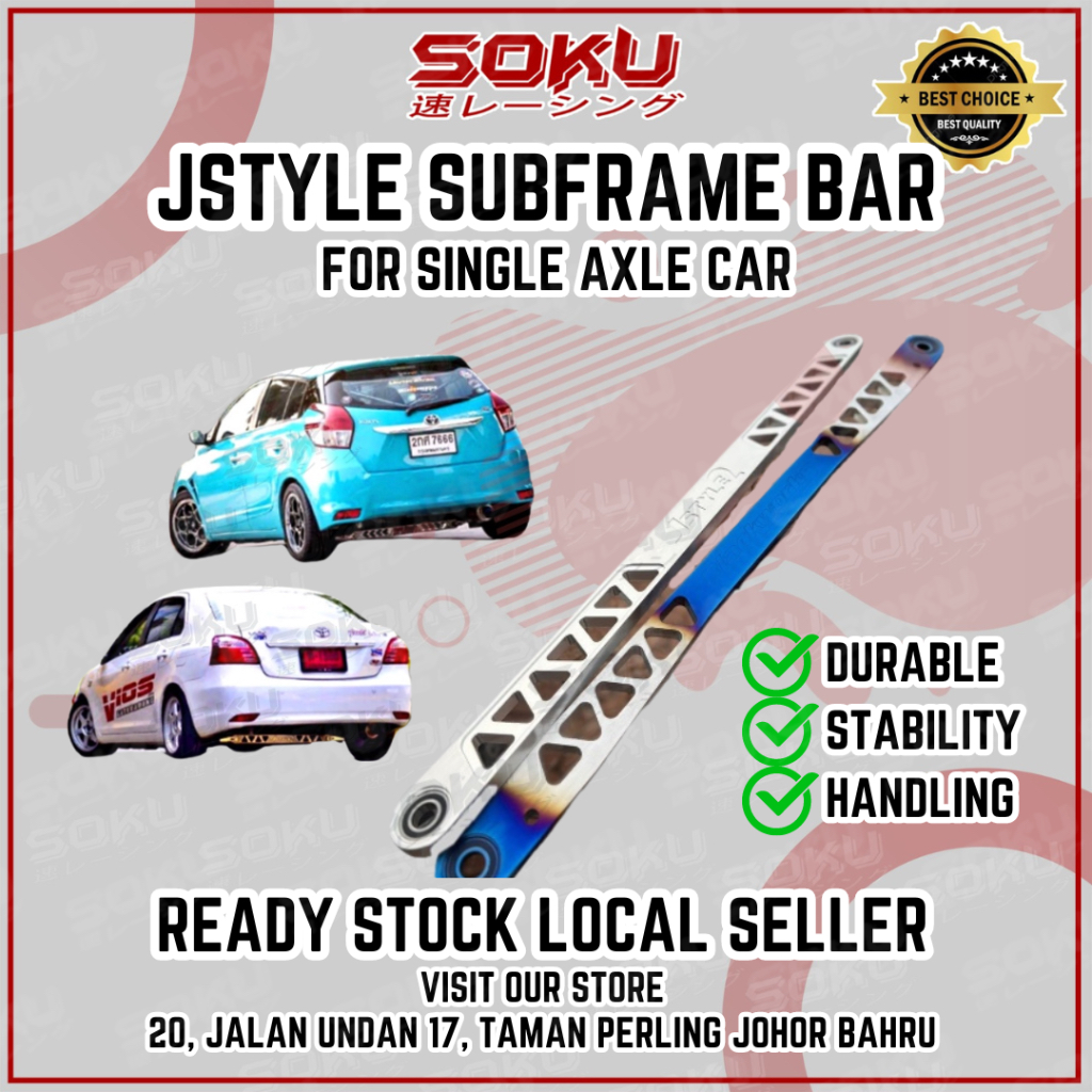 JSTYLE2 JSTYLE SUBFRAME BAR FOR CITY JAZZ VIOS AXIA BEZZA MYVI ALZA ...
