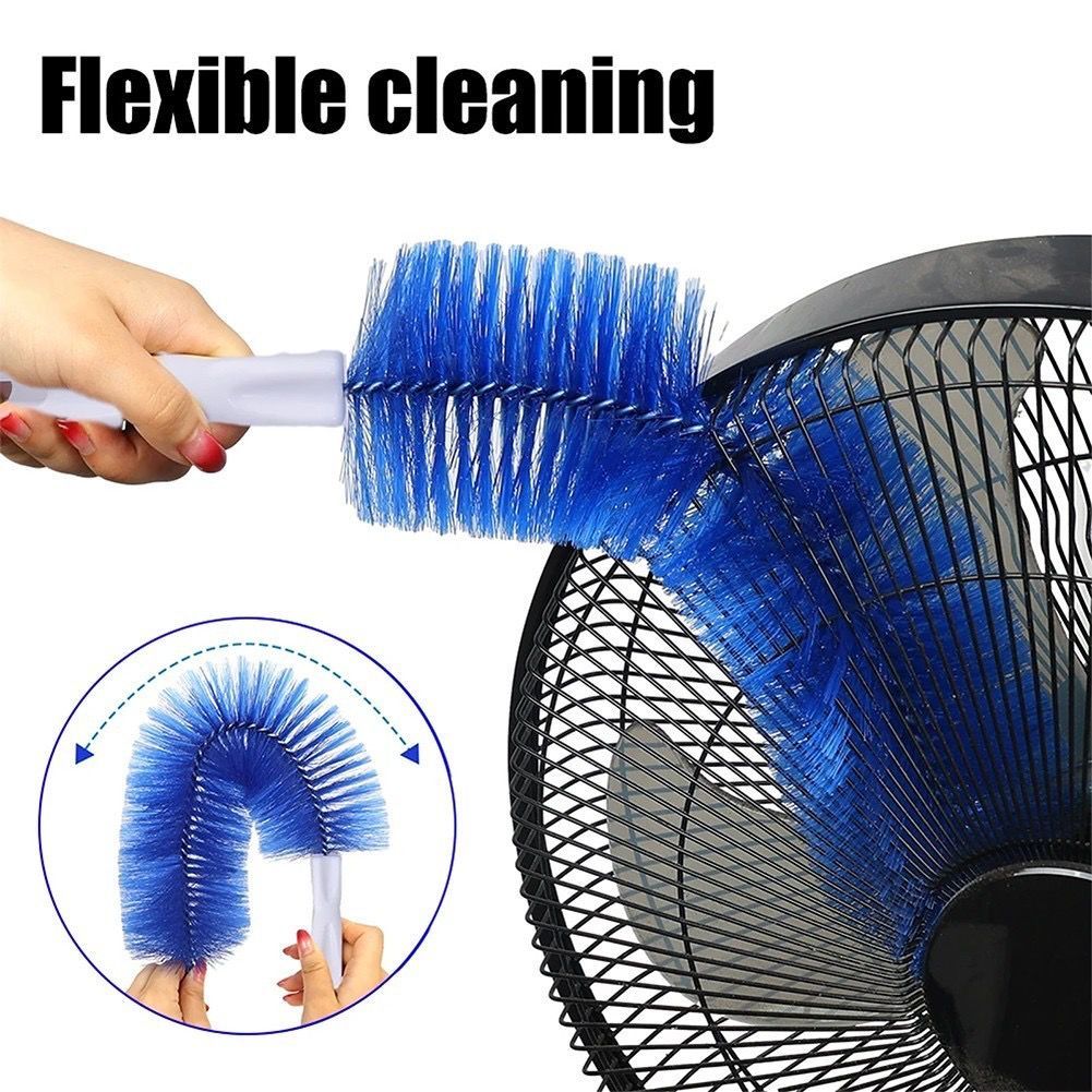 Flexible Fan Dust Removal Cleaning Brush Long Handle Window Screen Air ...