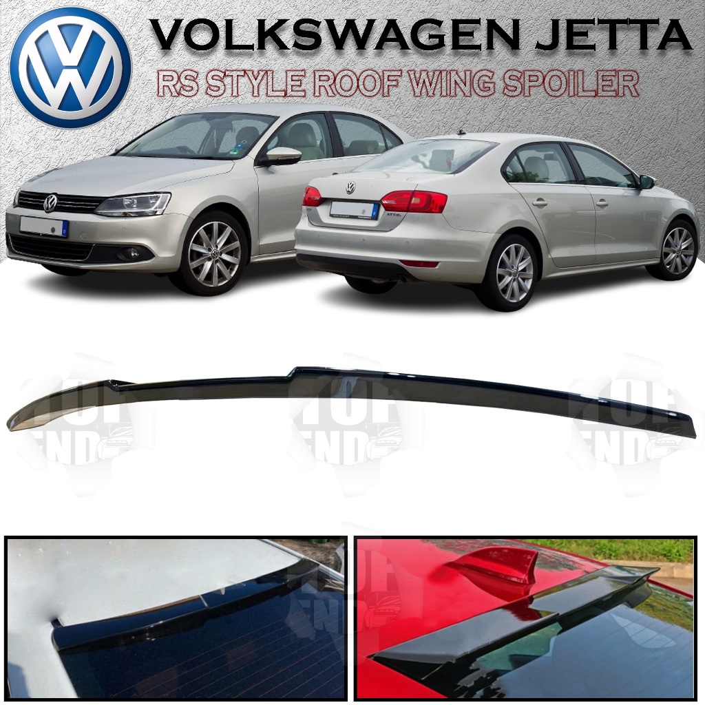 VOLKSWAGEN JETTA MK6 2012-2018 RS STYLE ROOF WING REAR SPOILER LIP WITH ...