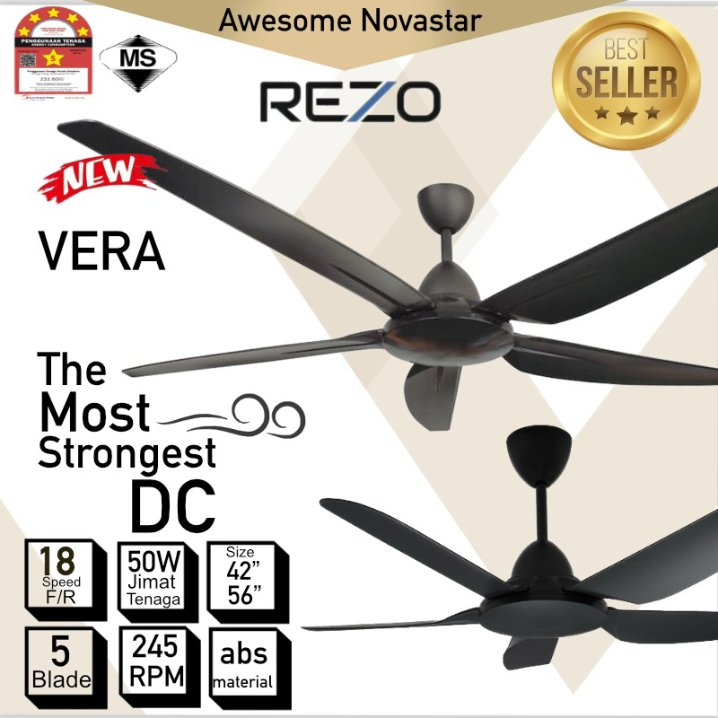 REZO New2024 VERA 56” / 42” / Casta 56" inches DC Motor 9 Speed Baby ...