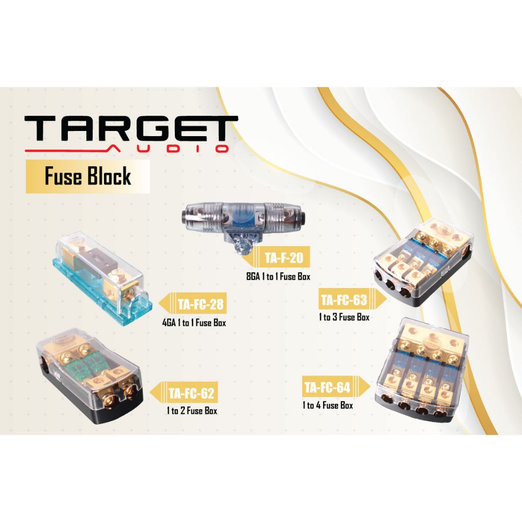 150A 60A Target Audio Fuse Box Holder Car Audio System Safety Fuse Box ...