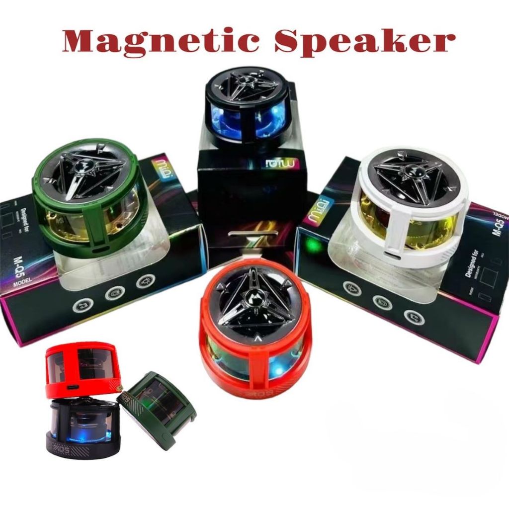 M-Q5 RGB Light Wireless Portable Bluetooth Mini Speaker Stereo Sound Bass Woofer Active Music FM ...