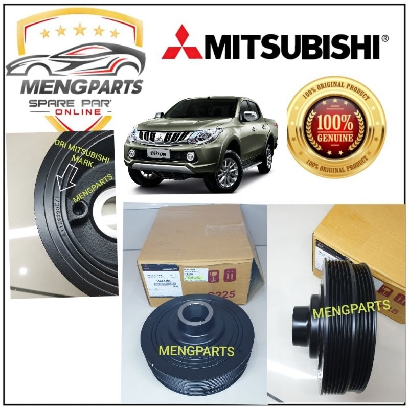 ORIGINAL MITSUBISHI TRITON 2.5cc VGT 2015Y-2017Y CRANK SHAFT PULLEY 6PK ...