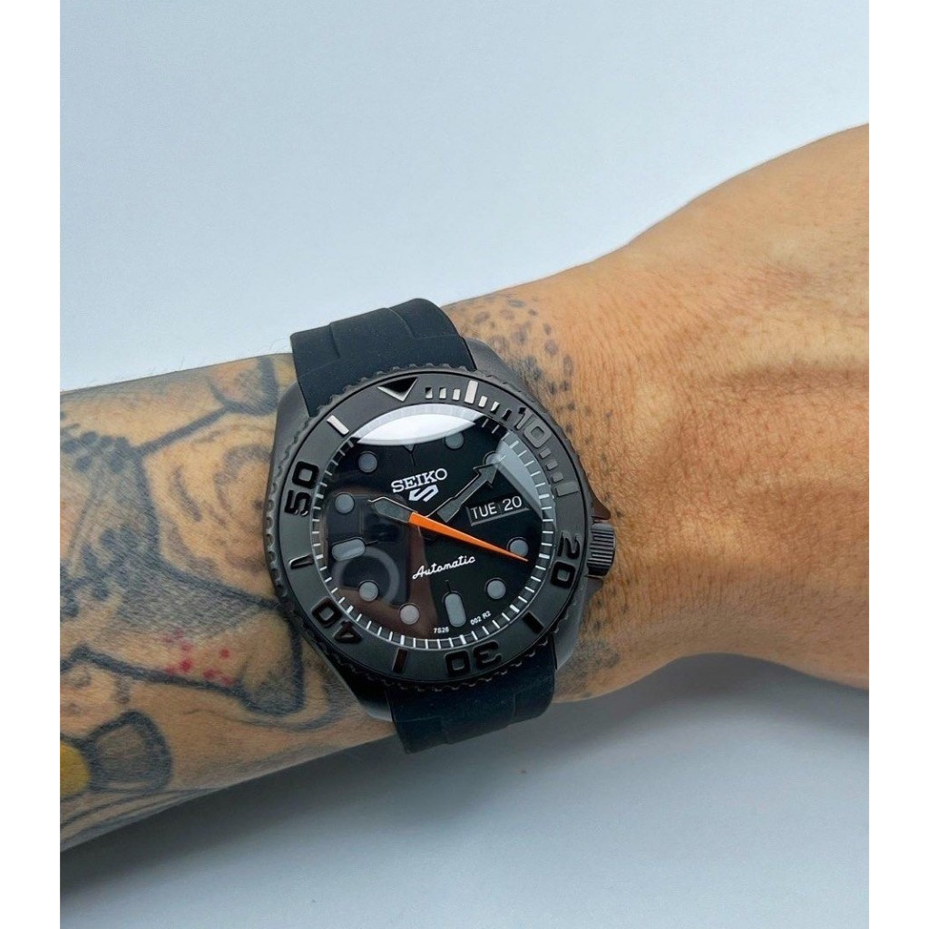 【42mm Black SKX Yachtmaster】 Custom Seiko Mod Automatic Watch | Jam ...