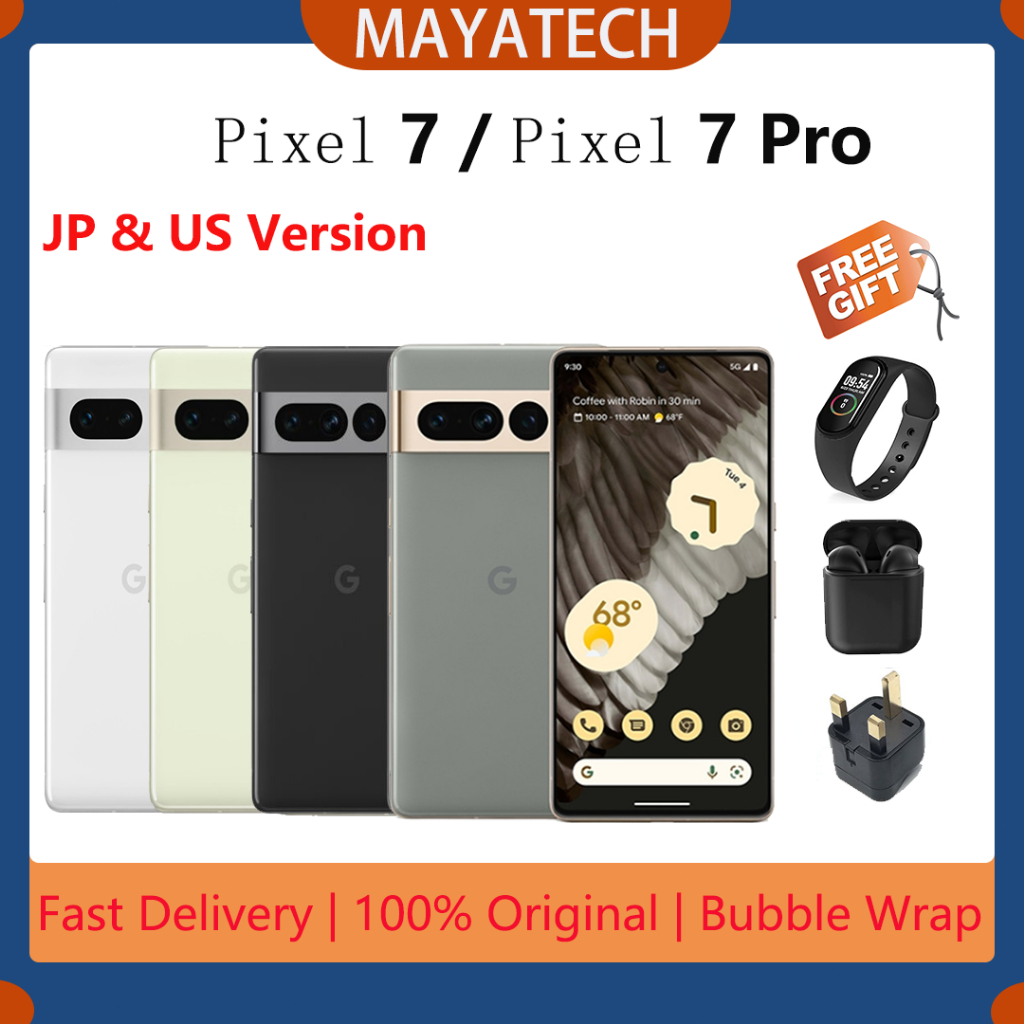 Brand New Pixel 7 Pro 6.7 inches 5000 mAh 23W wired Tensor G2 / Pixel 7 AMOLED 120HZ JP/US Set ...
