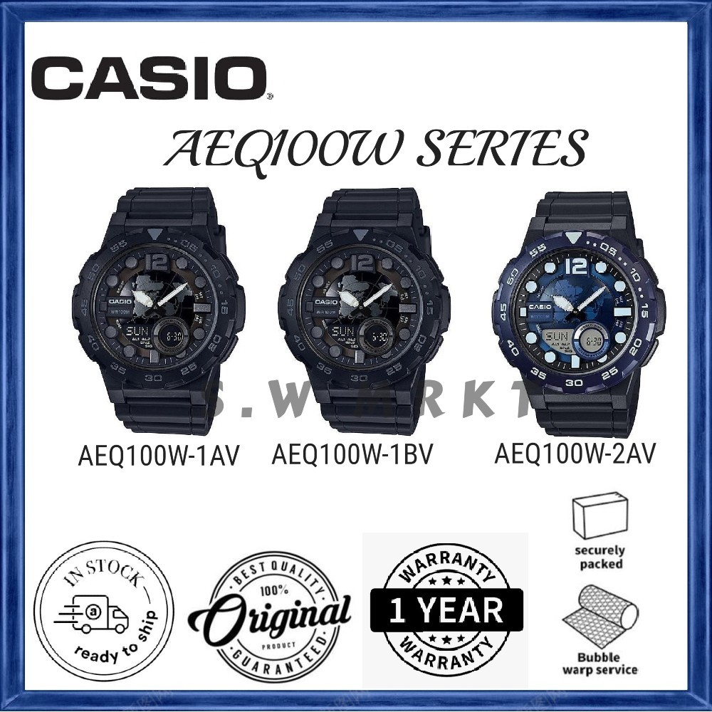 Casio AEQ-100W Series Analog-Digital Watch | Shopee Malaysia