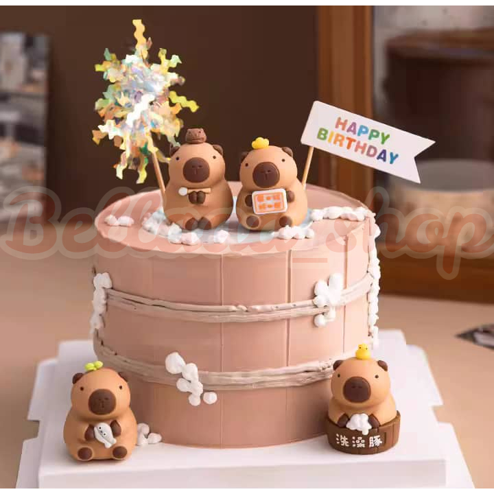 Capybara Cake Topper Cake Decorations | Shopee Malaysia