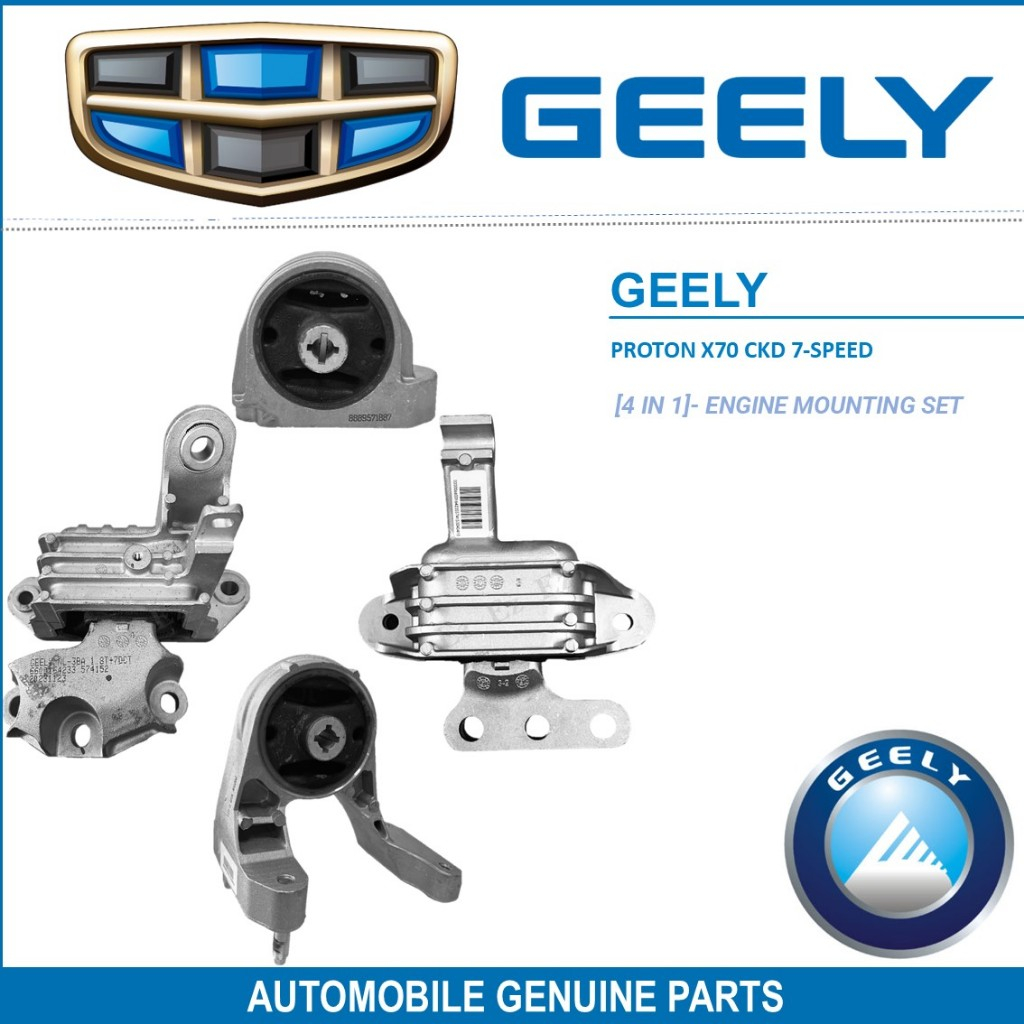 [ 4 IN 1]- 100% ORIGINAL GEELY ENGINE MOUNTING SET FOR PROTON X70 CKD 7 ...