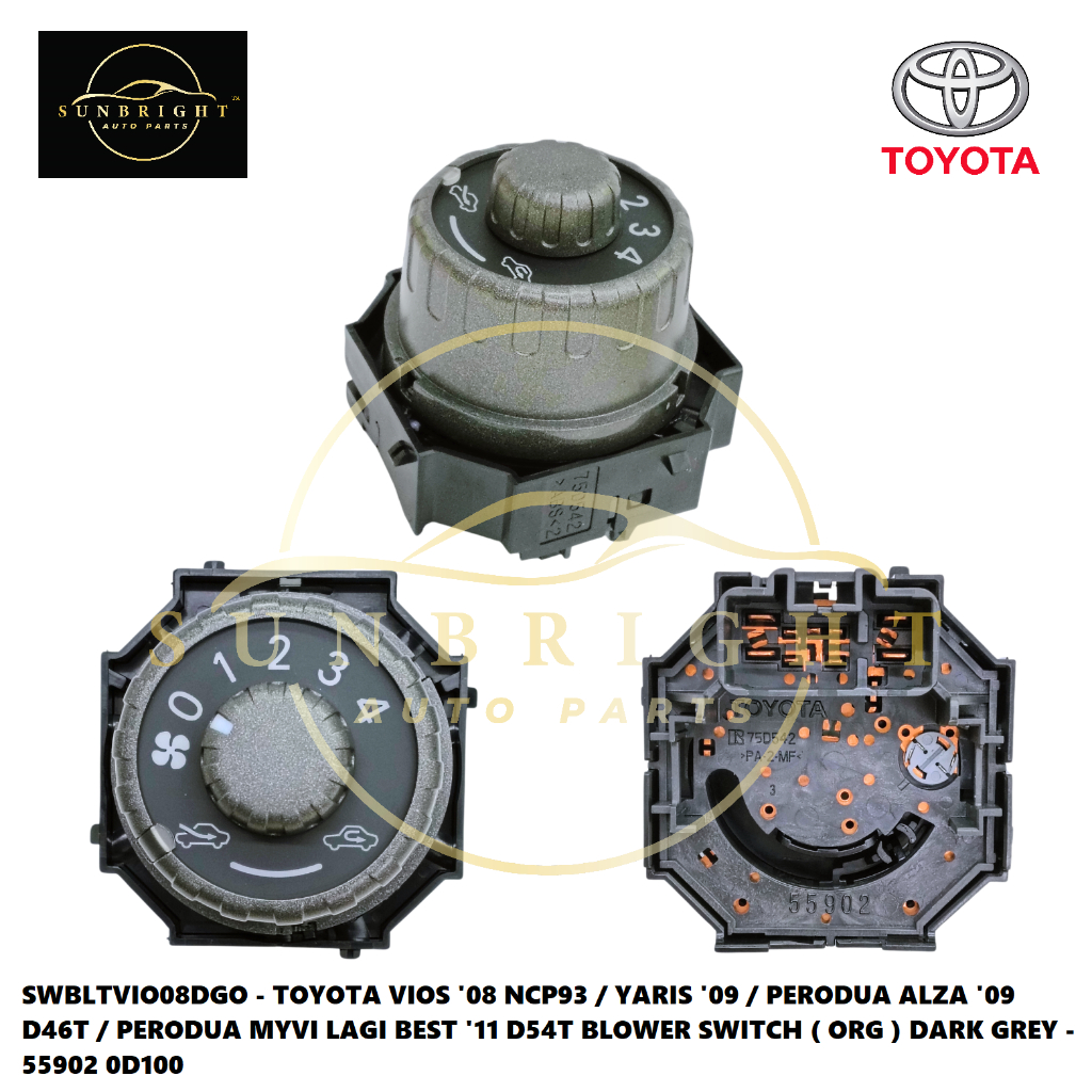 TOYOTA VIOS/ YARIS/ PERODUA ALZA / PERODUA MYVI LAGI BEST D54T BLOWER ...