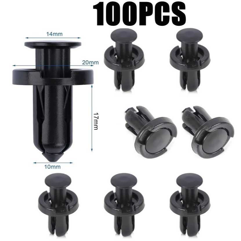 100PCS Klip Kereta Bumper Car Clip Bumper Clip City Civic HRV CRV Jazz ...