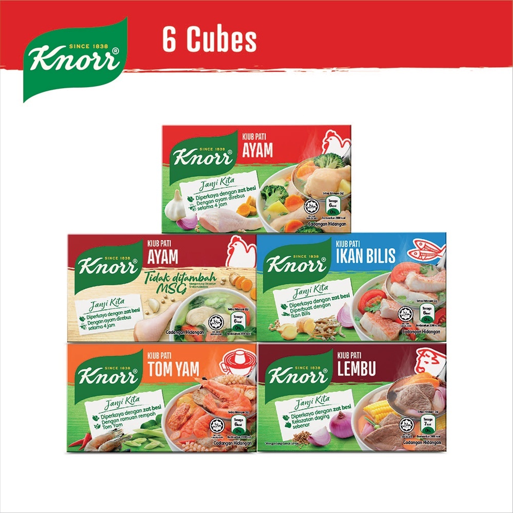 Knorr Seasoning Cube 6 Cube 60g x 3pcs | Shopee Malaysia