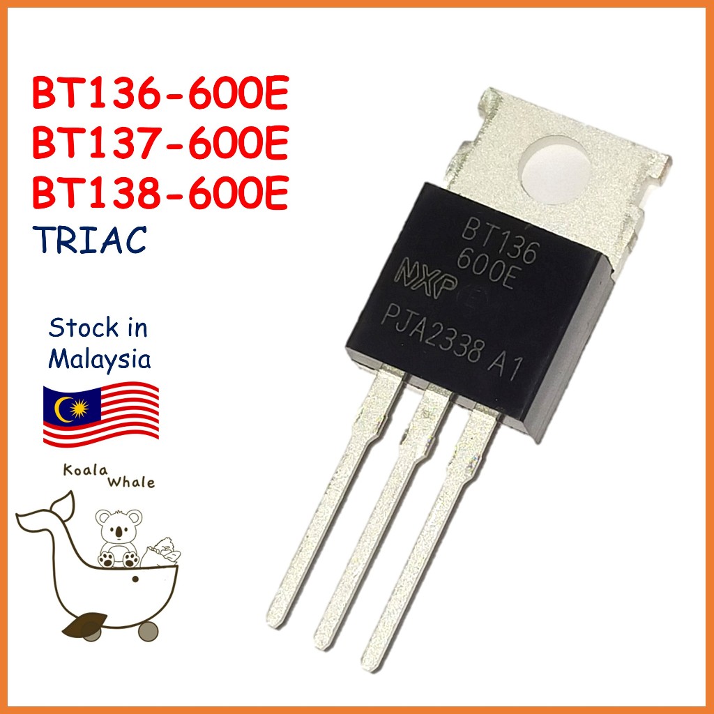 BT136-600E BT137-600E BT138-600E BT136 600E BT137 BT138 TRIAC 600V 4A 8A 12A TO-220 | Shopee ...