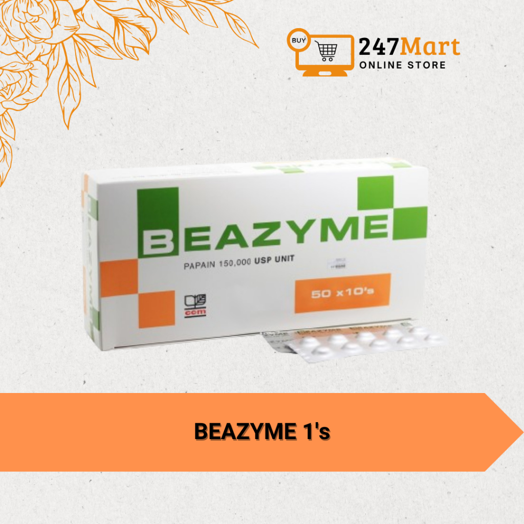 Beazyme Tablet 10's/strip -Papain 150,000 USP Unit | Shopee Malaysia