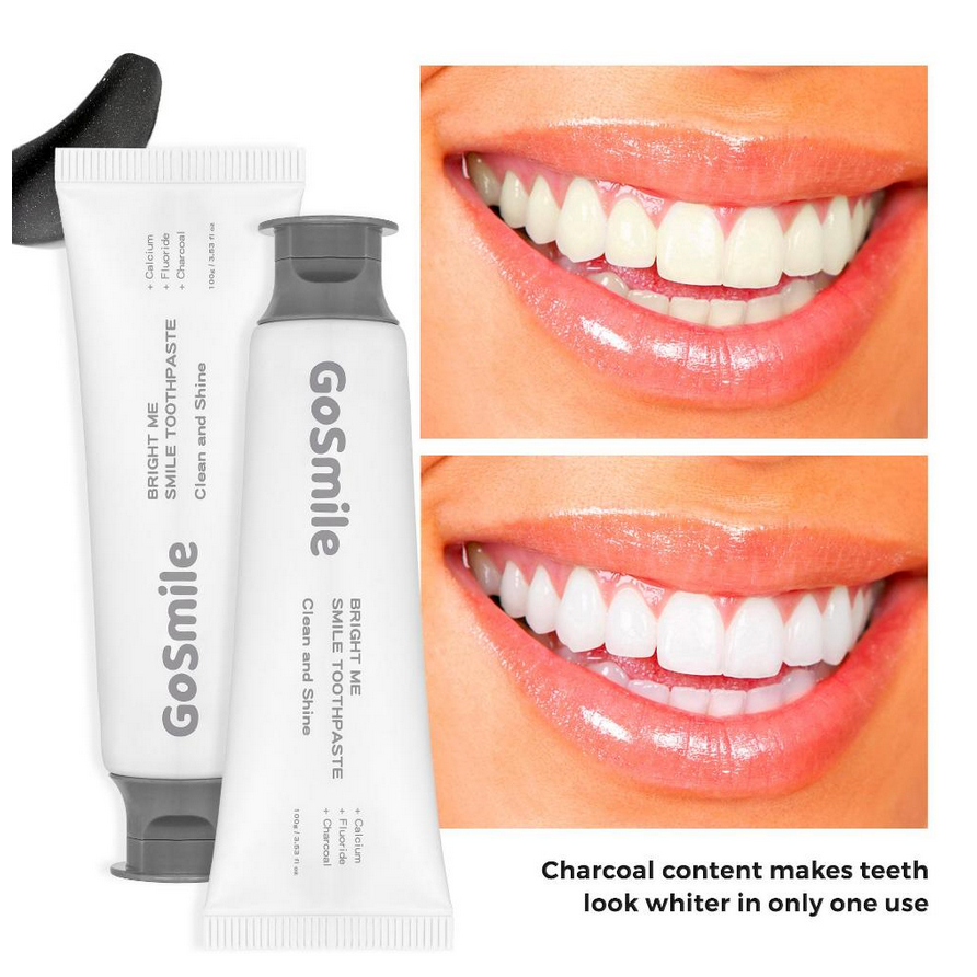 Dentific Bright Me Smile Charcoal Toothpaste To Whiten Teeth and ...