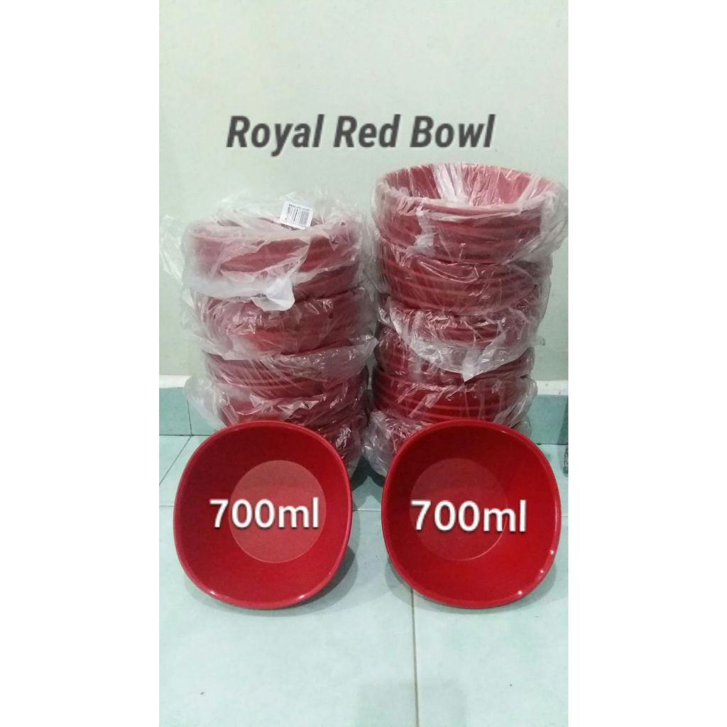 Tupperware Royal Red Bowl 700ml (4pcs) | Shopee Malaysia