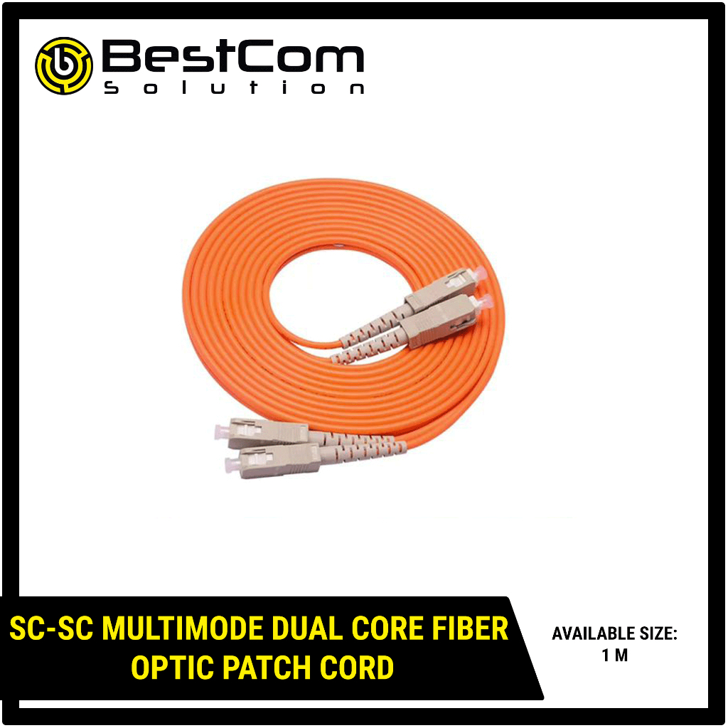 SC-SC MULTIMODE DUAL CORE 50/125 FIBER OPTIC PATCH CORD | Shopee Malaysia