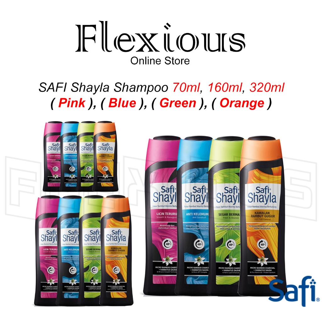 SAFI Unza Shayla Shampoo 70ml, 160ml, 320ml | Shopee Malaysia