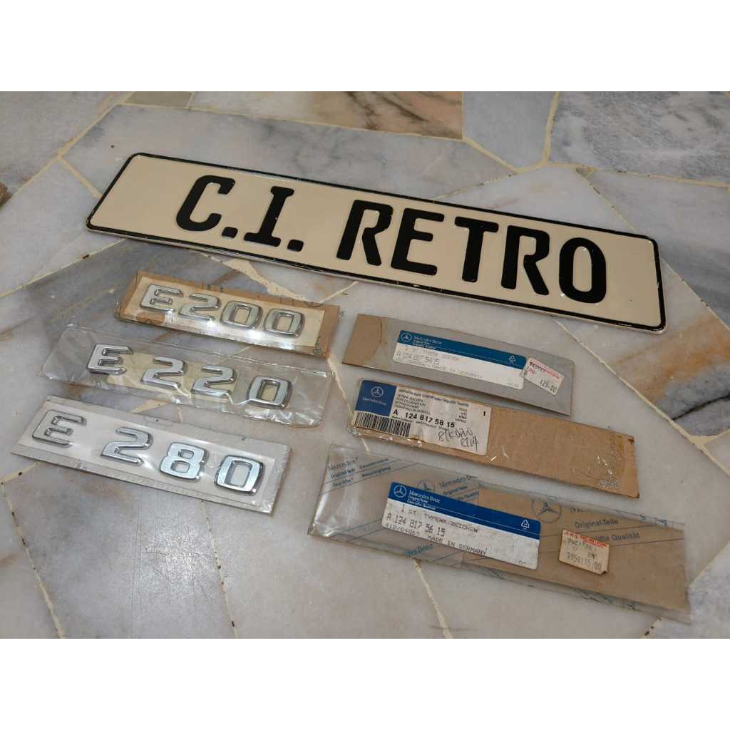 NEW ORI W124 E200 E220 E280 MASTERPIECE ELMBLEM REAR BOOT BADGE LOGO ...